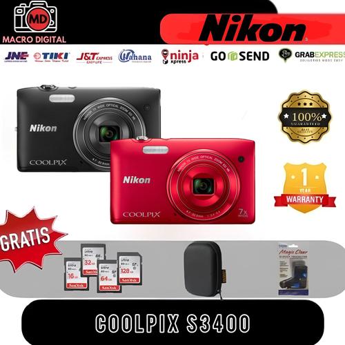 Jual NIKON COOLPIX S3400 / CAMERA DIGITAL NIKON COOLPIX S3400/ S3400 ...