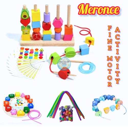 Jual Mainan Terapi Motorik Halus Meronce / Mainan Montessori PAUD ...