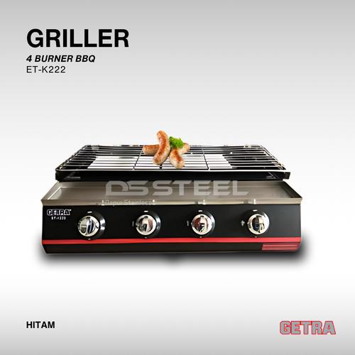 Jual ET-K222 Getra 4 Burner BBQ (Warna Hitam) – Grill Praktis untuk ...