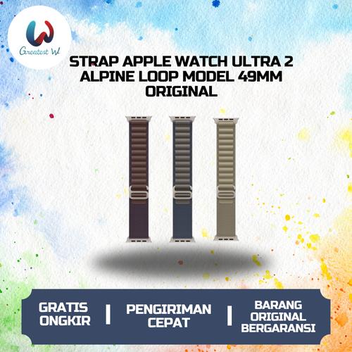 Jual Strap Apple Watch Ultra 2 Alpine Loop Model 49MM Original - Olive ...