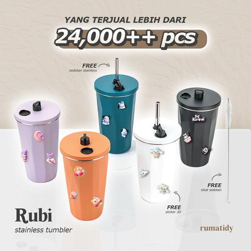 Promo RUBI Tumbler Stainless Tahan Dingin Diamond Shape Coffee Tea ...