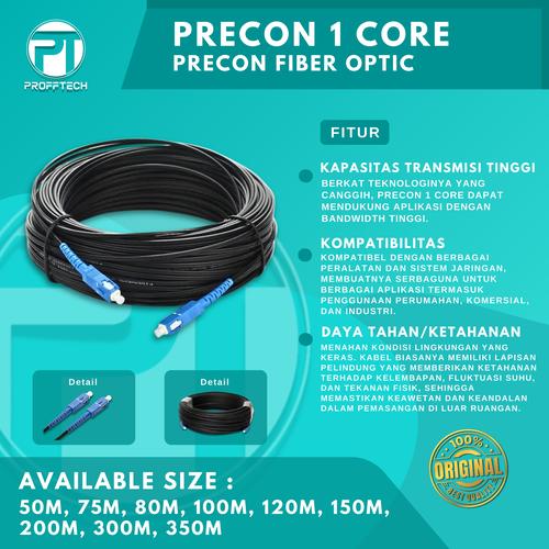 Promo Kabel Fiber Optik Ftth Drop Cable Sc Sc Precon Fiber Optic. 300 ...