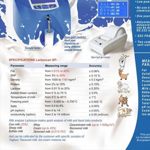 Jual Milk Analyzer Lactoscan SP - Alat Uji Lemak Protein Density Susu ...