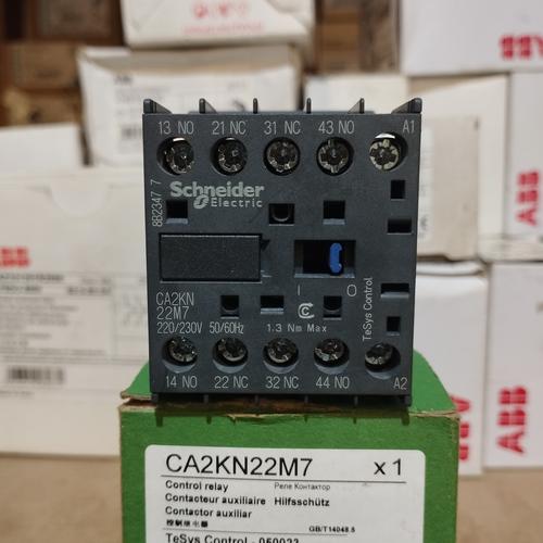 Jual kontaktor auxiliary control relay CA2KN22M7/CA2KN-22M7 220V 2NO ...