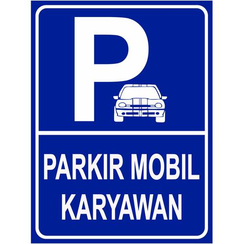 Jual Stiker Vinyl Rambu Parkir Mobil Karyawan / Rambu Parkir Mobil ...