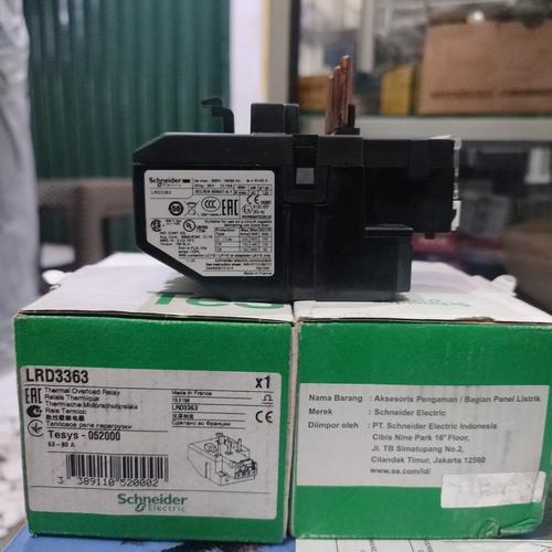 Jual Thermal Overload Relay LRD3363 SCHNEIDER 3 63-80A baru dan ...