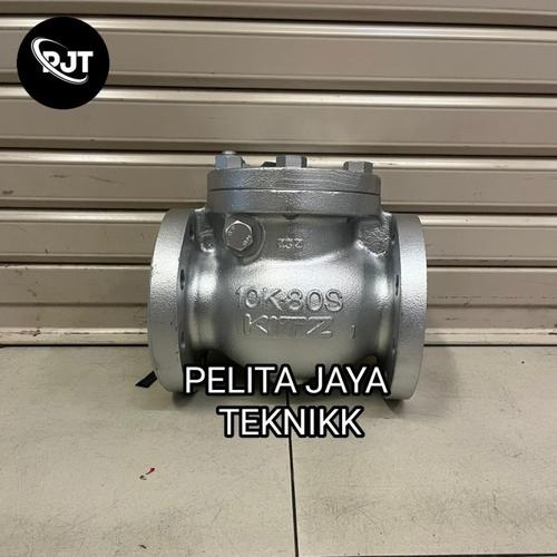 Jual Swing Check Valve Kitz Cast Iron Jis 10K DN100 / Check Valve 4 ...