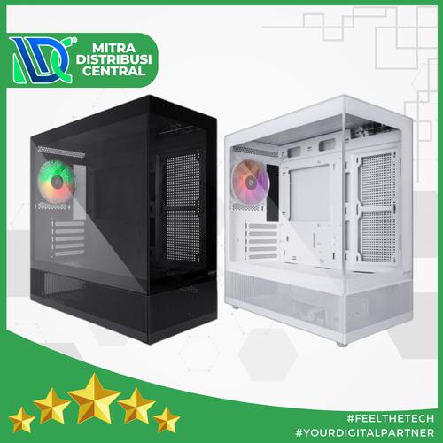 Jual Paradox Gaming Mythos Black & White Casing PC M-ATX CPU PC Case ...