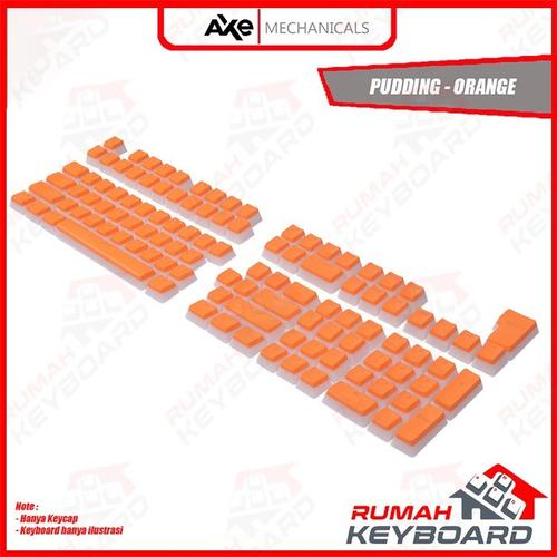 Jual KEYCAP - KEYCAPS - OEM - PUDDING ORANGE - PBT - RGB - SEE THROUGH ...