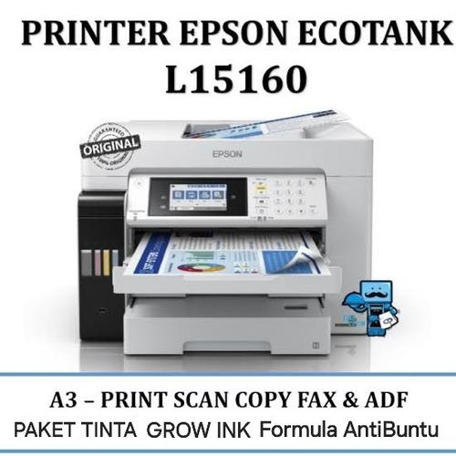 Jual Printer EPSON L15160 print A3 + Scan F4 ADF Tinta Grow Ink formula ...