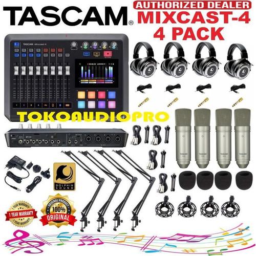 Jual Paket Podcast Tascam Mixcast4 Paket Brodcast Premium Tascam - 4 ...