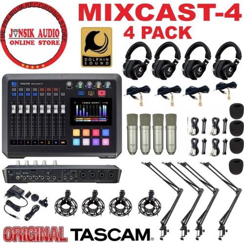 Jual Paket Podcast Tascam Mixcast-4 Paket Podcast Live - 4 PACK ...
