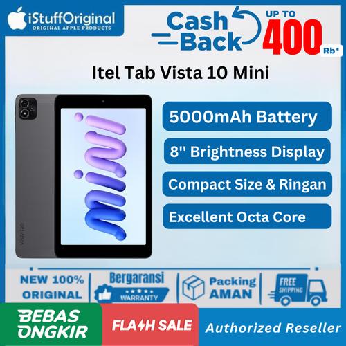 Promo Itel Tab Vista 10 Mini 8'' Inch 3/64GB 5000mAh Grey Resmi Cicil 0 ...