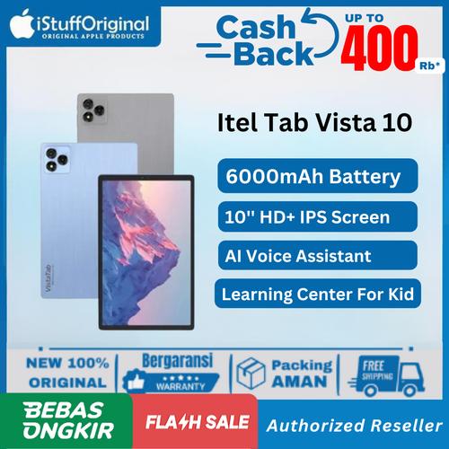 Promo Itel Vista Tab 10 LTE 4G 4/128GB 10" IPS 6000mAh Resmi - Blue ...