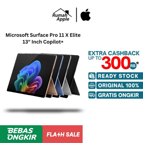 Promo Microsoft Surface Pro 11 X Elite 13" Copilot+ Core 12 Ram 16GB SSD 512GB 1TB W11 Resmi ...