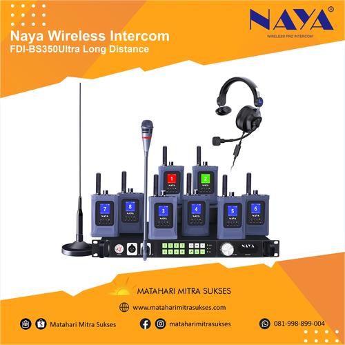 Jual Naya Full Duplex Wireless Intercom FDI-BS350 Ultra Long Distance - Flightcase - Kota ...