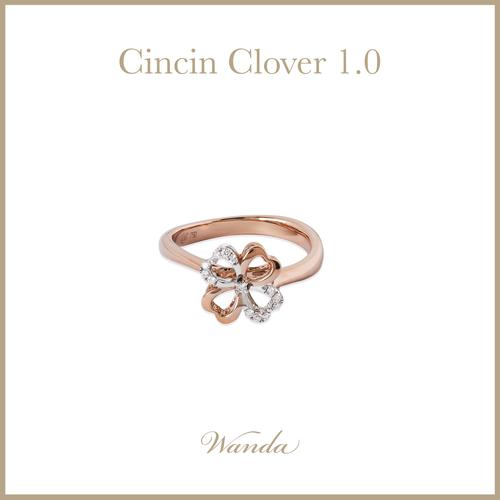 Promo Cincin Berlian Wanda - Clover 1.0 - Two Tone - Ring Cicil 0% 3x ...