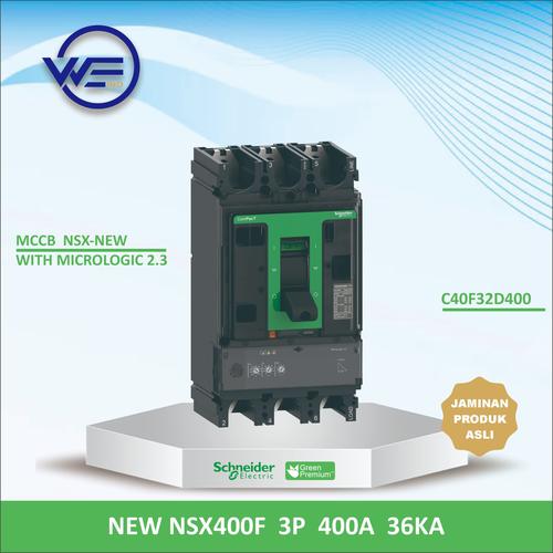 Jual MCCB NSX400F 3P 400A - C40F32D400 Schneider NEW Breaker 3 Phase ...