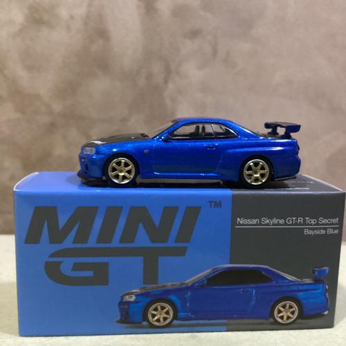 Jual mini gt nissan skyline r34 top secret blue open segel - Jakarta ...