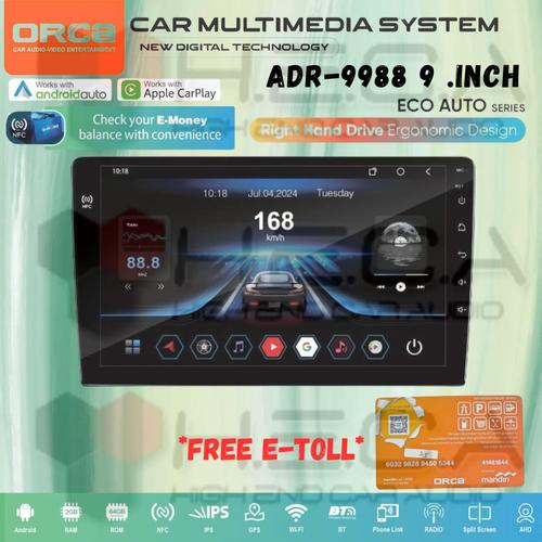 Jual ORCA ADR-9988 Eco Auto Series NFC 2/64 GB Android 9" inch Head ...