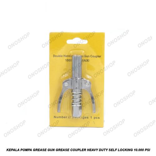 Jual Kepala Pompa Grease Gun Grease Coupler Heavy Duty Self Locking 10. ...