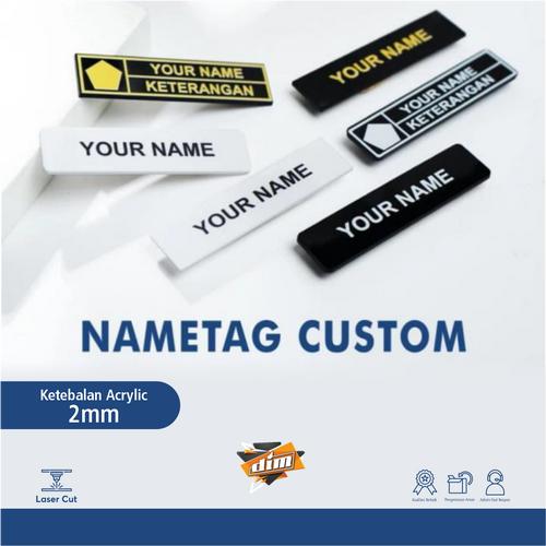 Jual Name Tag Nama Dada Sekolah, Guru, Karyawan Custom - Kab. Wonosobo ...
