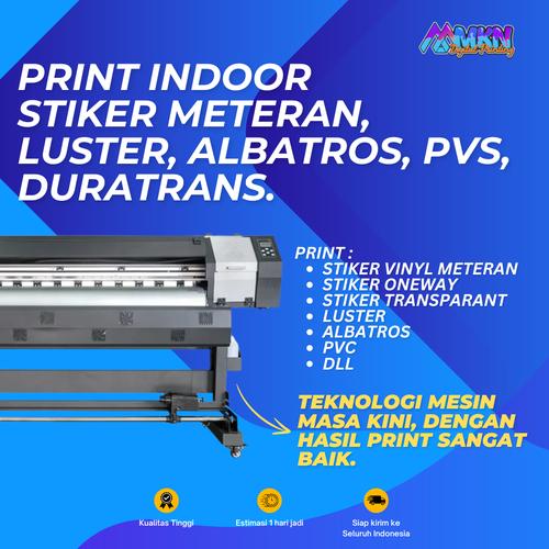 Jual Print Stiker, Albatros, Luster, PVC, Duratrans, Stiker Oneway ...