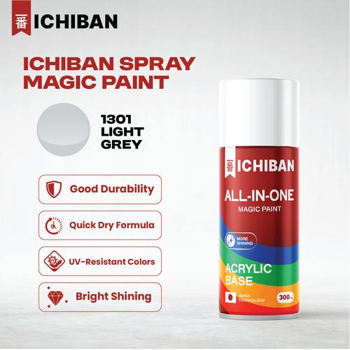 Jual Cat Semprot Ichiban Spray Paint Aerosol - Light Grey 1301 - Kota ...