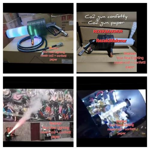 Jual Gun Co2 Confetty Paper LED RealSun + Selang 2meter itu Blom ...