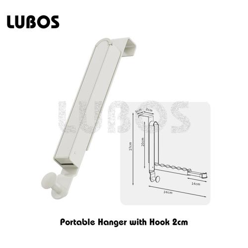 Jual LUBOS Premium Aluminium Portable Hanger Gantungan Baju Handuk ...