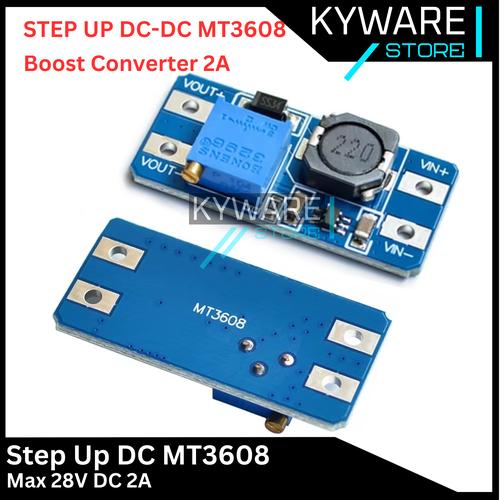 Jual Step Up DC MT3608 Boost Converter Adjustable 2A Module - Kab ...