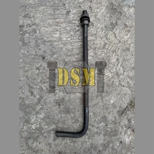 Jual Angkur L M16 / M16x40x100 CM / L Anchor Baja Hitam 5/8x400x100 MM ...
