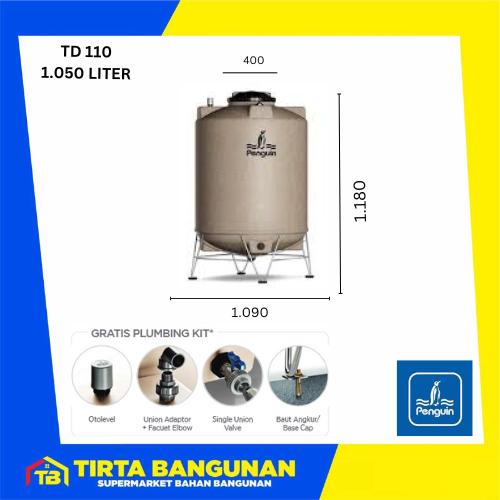 Promo TANGKI AIR PENGUIN / TOTAL DRAIN TANK TD 110 1050LT - SANDSTONE ...