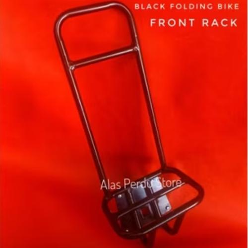 Jual Frontrack Merah untuk Sepeda Lipat / Red Front Rack Folding Bike ...