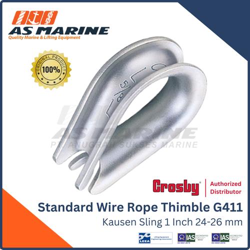 Promo Wire Rope Thimble / Puki Anjing / Causan G411 1" 24-26mm CROSBY ...