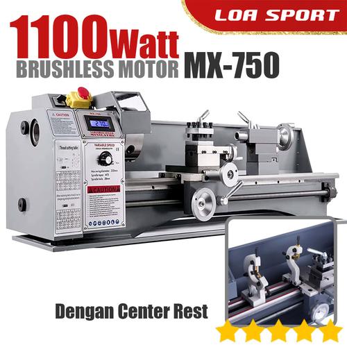 Jual Mesin Bubut Mini 1100W Gear Besi MX-750 Center Rest Brushless ...