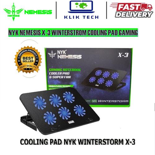 Jual NYK NEMESIS X-3 WINTERSTORM COOLING PAD GAMING - GARANSI 1 TAHUN ...
