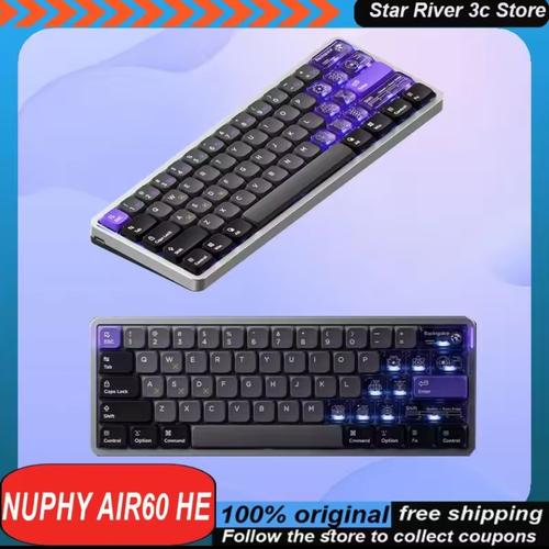Jual nuphy Air60 He mechanical keyboard esport low magnetic axis rapid ...