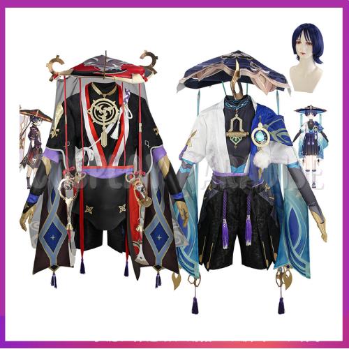 Jual Cosplay Scaramouche/Wanderer Genshin Impact Anime Game Kostum Full ...
