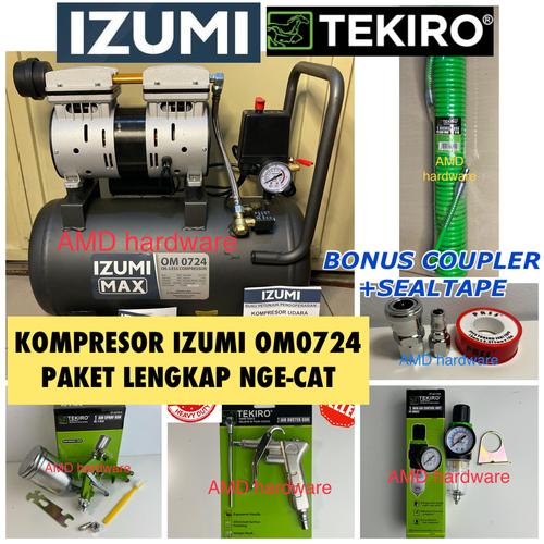 Jual PAKET LENGKAP KOMPRESOR OILLESS IZUMI X TEKIRO / MODEL NGE CAT ...