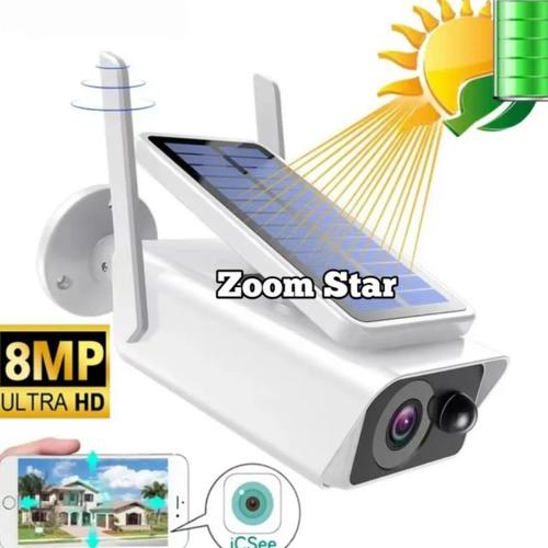 Jual jual New Kamera IP CCTV ICSEE Panel Solar Surya Outdoor Baterai ...