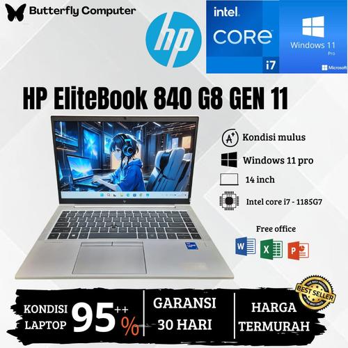Jual Laptop HP EliteBook 840 G8 Core i7 Gen 11 RAM 32GB - SSD 1 TB - 14 ...