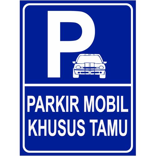 Jual Stiker Vinyl Rambu Parkir Khusus Tamu / rambu Parkir Khusus Tamu ...
