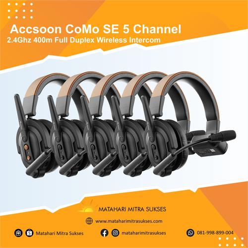 Jual Accsoon CoMo SE 5 Channel 2.4Ghz 400m Full Duplex Wireless Intercom - Kab. Sidoarjo ...