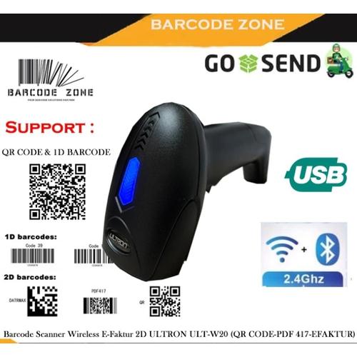 Jual 2D WIRELESS Barcode Scanner ULTRON ULT-W20 Original Alat Barkode ...