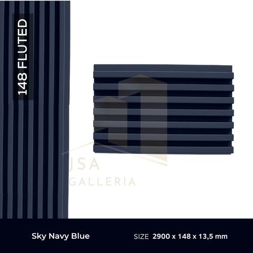 Jual WPC Roshan 2900 x 148 x 13,5 mm- Sky Navy Blue – WPC 148 FLUTED ...