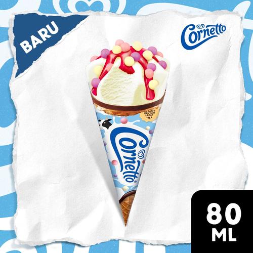 Jual Cornetto Crunchy Milky Berry GT 80ML - Es Krim / Ice Cream Wall's ...