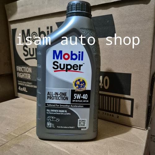 Promo OLI MOBIL SUPER ALL IN ONE PROTECTION 5W40 KEMASAN 1 LITER - Kota ...