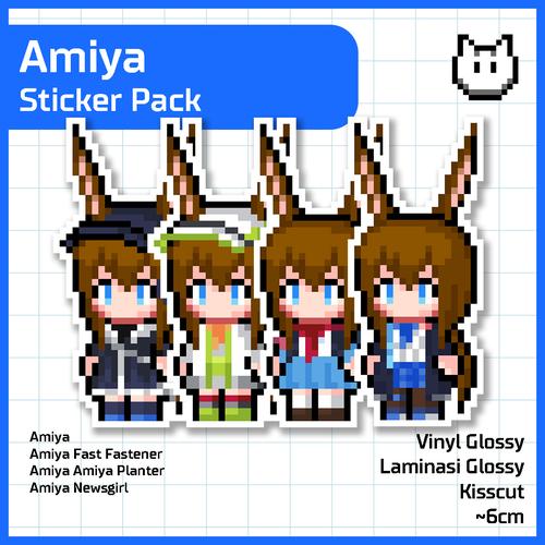 Jual Amiya Sticker Pack - Amiya - Arknights - kisscut sticker - Kab ...