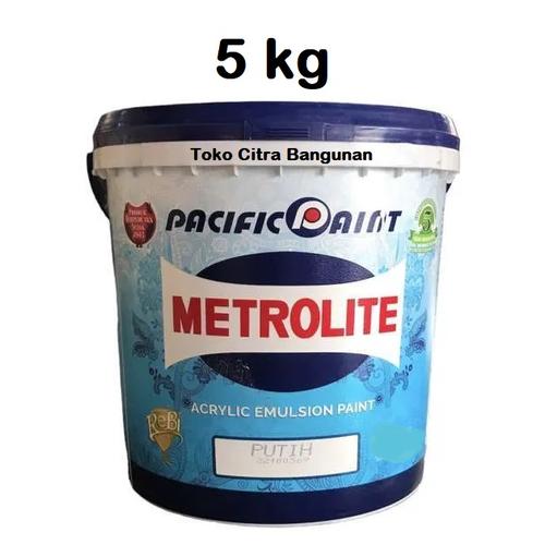 Jual Cat Tembok Metrolite Putih Kebiruan Cat Plafon Gypsum 5kg Atap ...